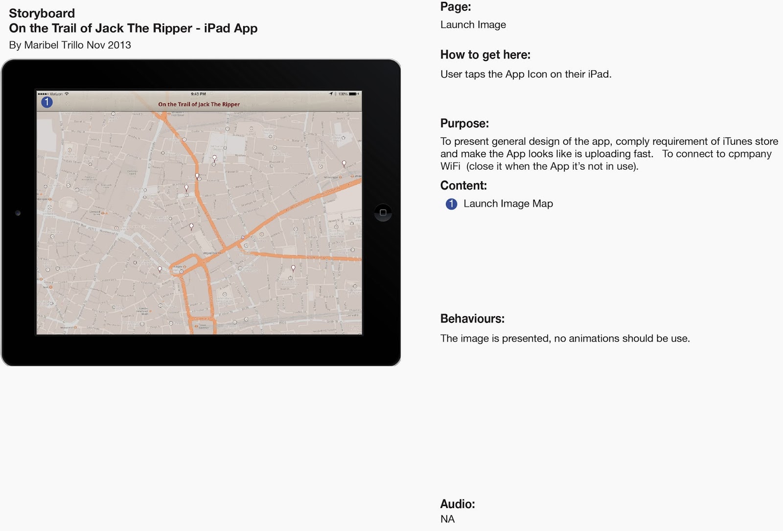 Interactive story/narrative for the iPad