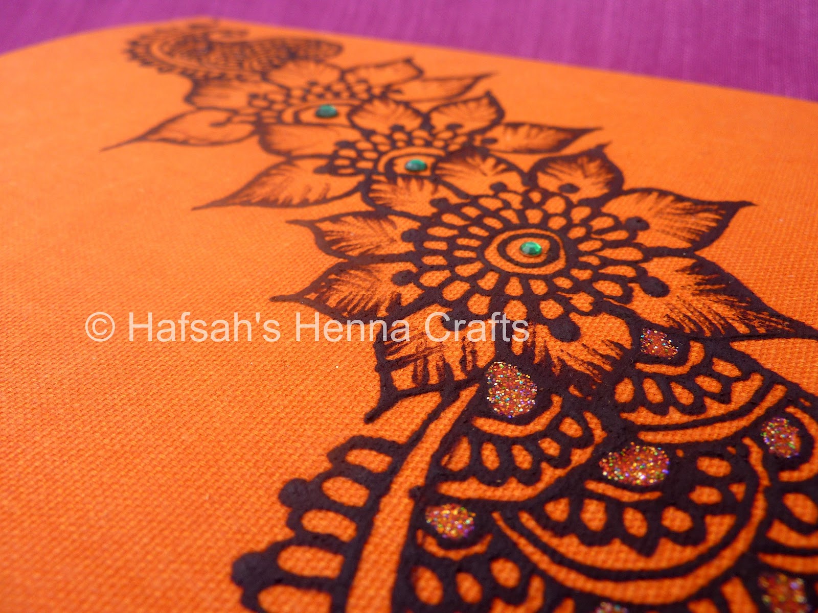 Hafsah's Henna Crafts: Crafts | Orange notebook