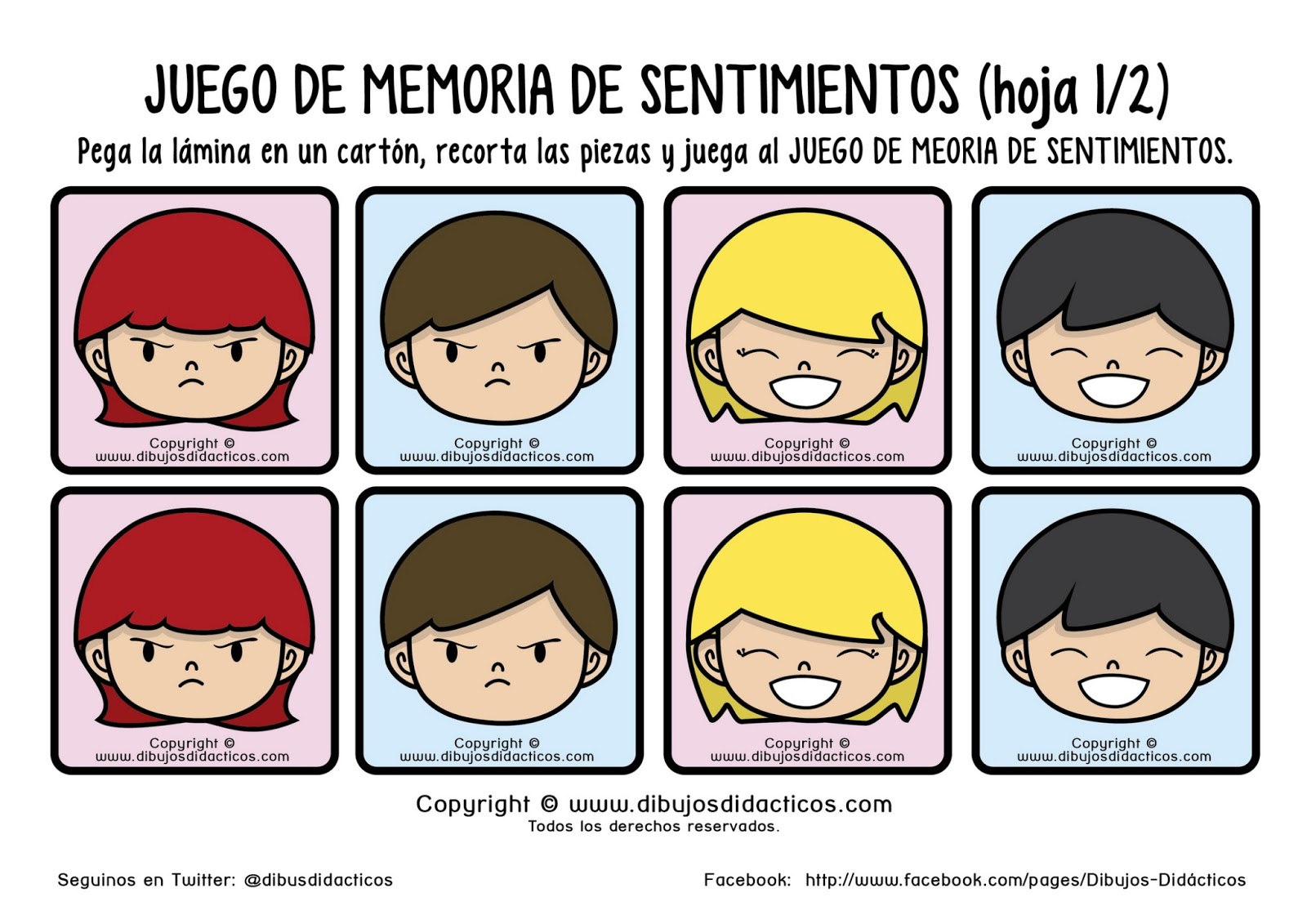 APRENDER Y DIVERTIRSE.... ¡¡TODO EN UNO!!: JUEGO DE MEMORIA Y EMOCIONES