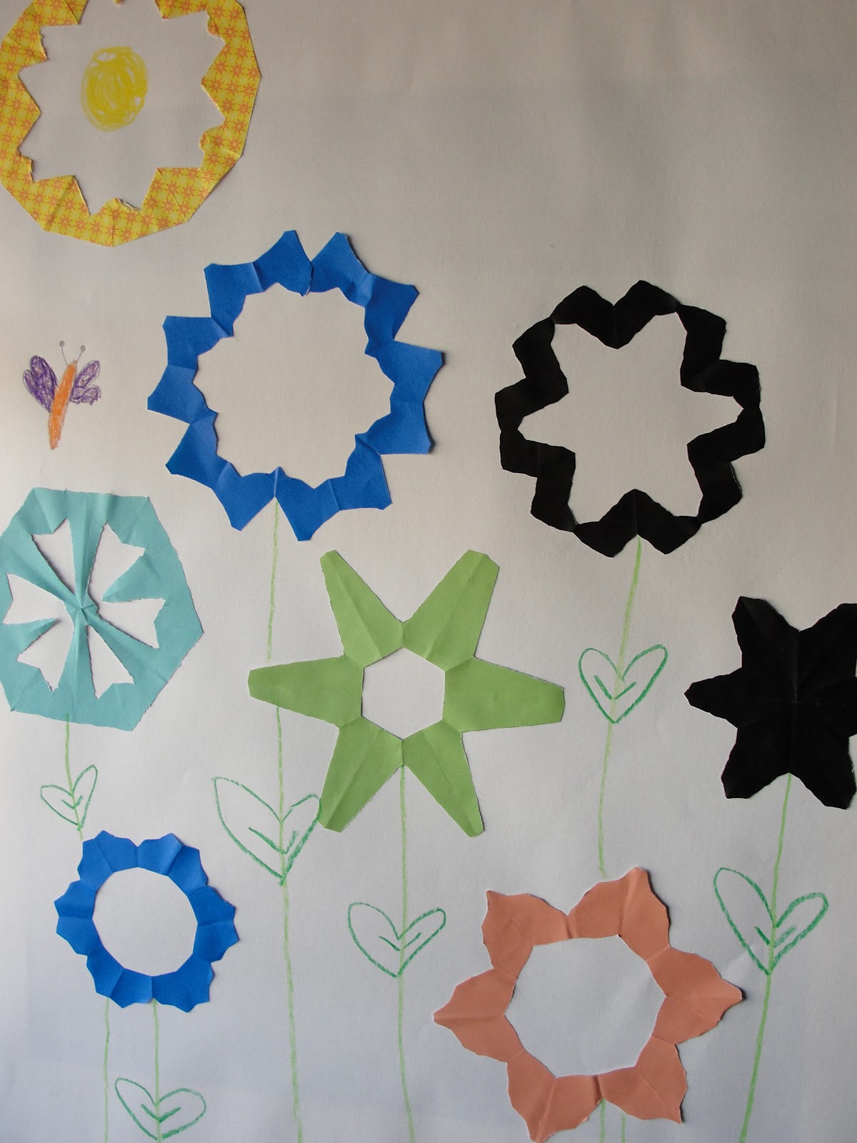 Spring Paper Flowers for Kids to Make
