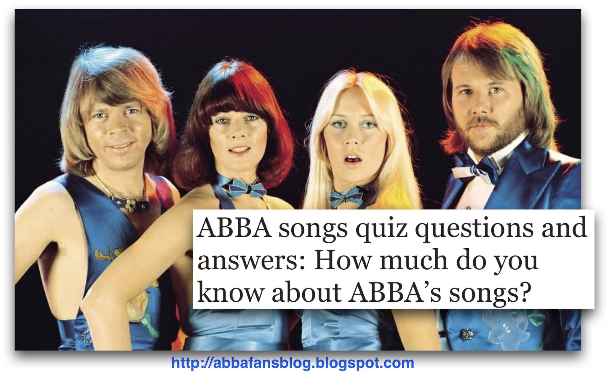 ABBA Fans Blog: Abba Quiz