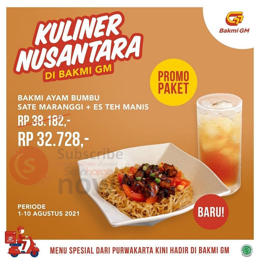 BAKMI GM Promo Paket Kuliner Nusantara harga hanya 30 Ribu-an* - scanharga