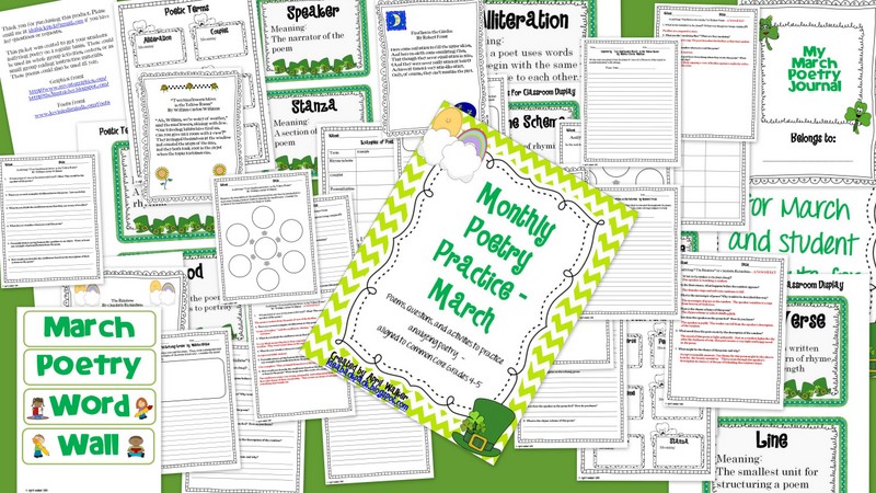 The Idea Backpack: Monthly Poetry Practice for Common Core