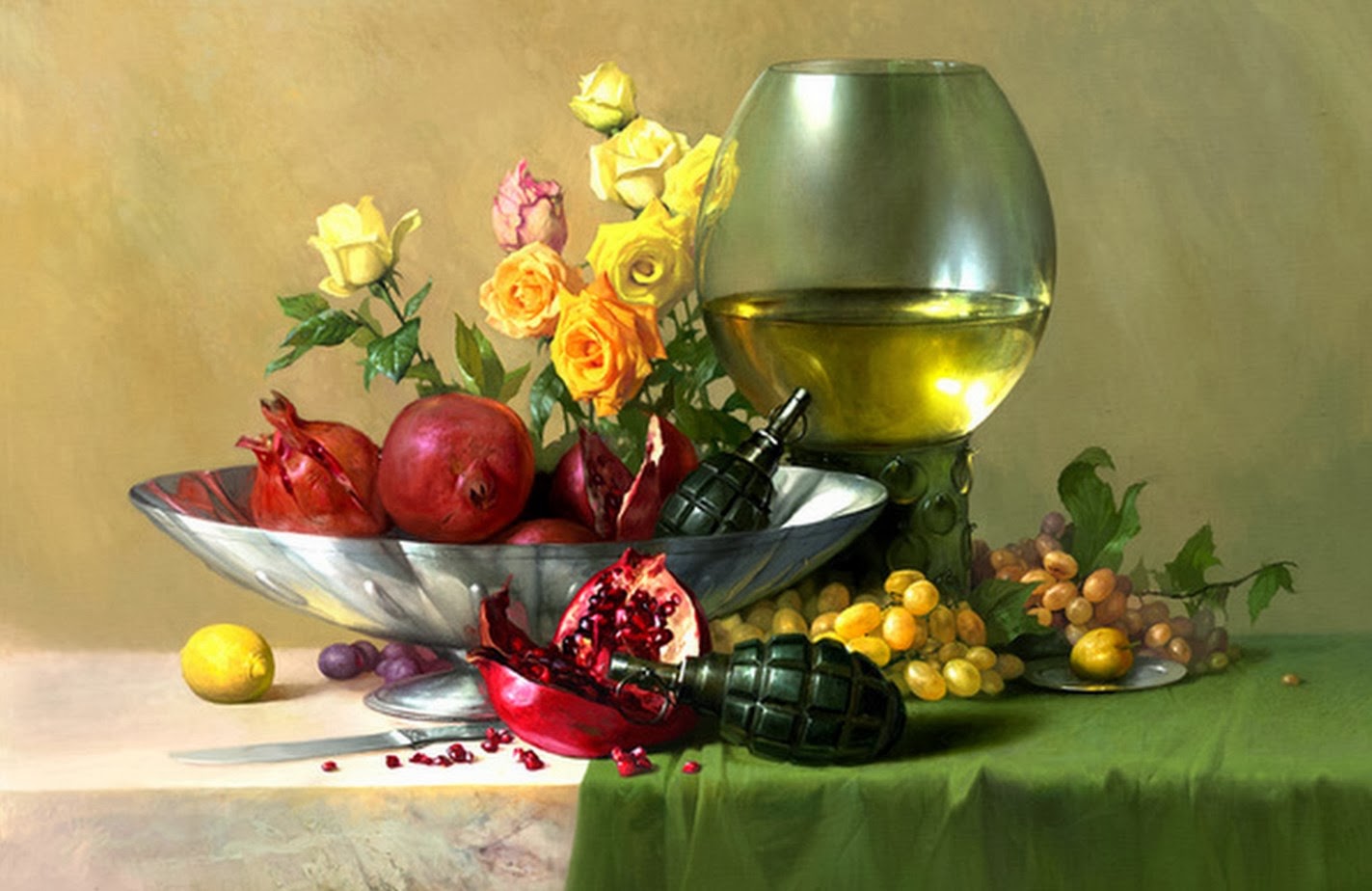El arte es su máxima expresión : Bodegones Modernos Pintados al Óleo ...
