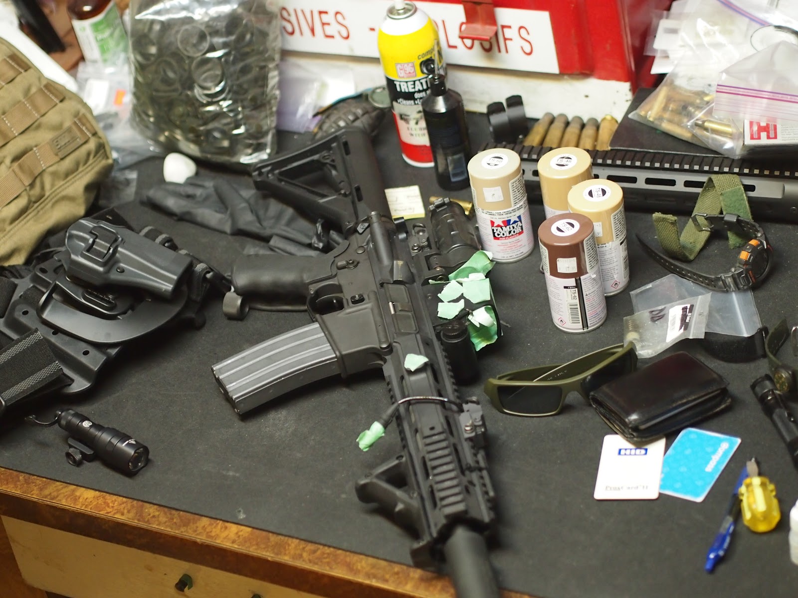 Mister Donut's Firearms Blog: Painted my Colt Canada C8IUR CANSOFCOM clone