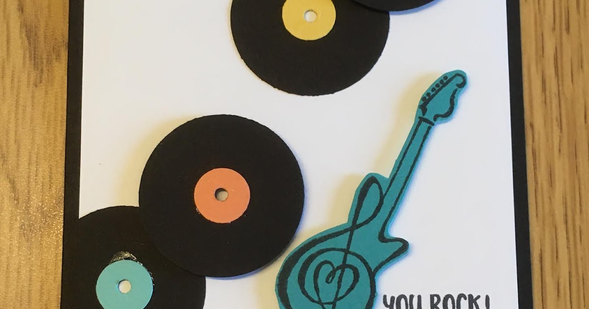 Lady Stamp-A-Lot: Tutorial: Record Album card