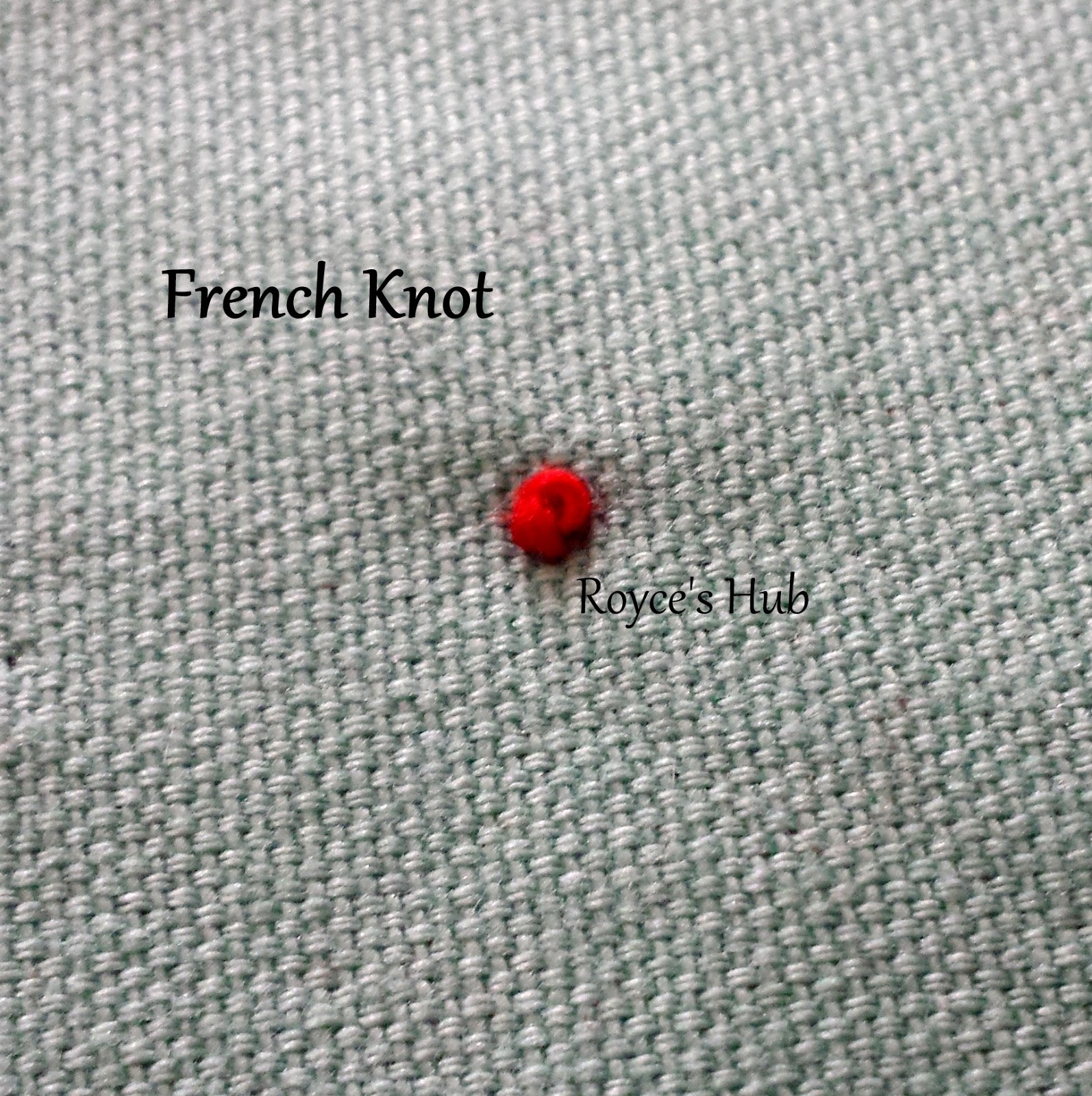 Royce's Hub: Basic Embroidery Stitches : French Knot