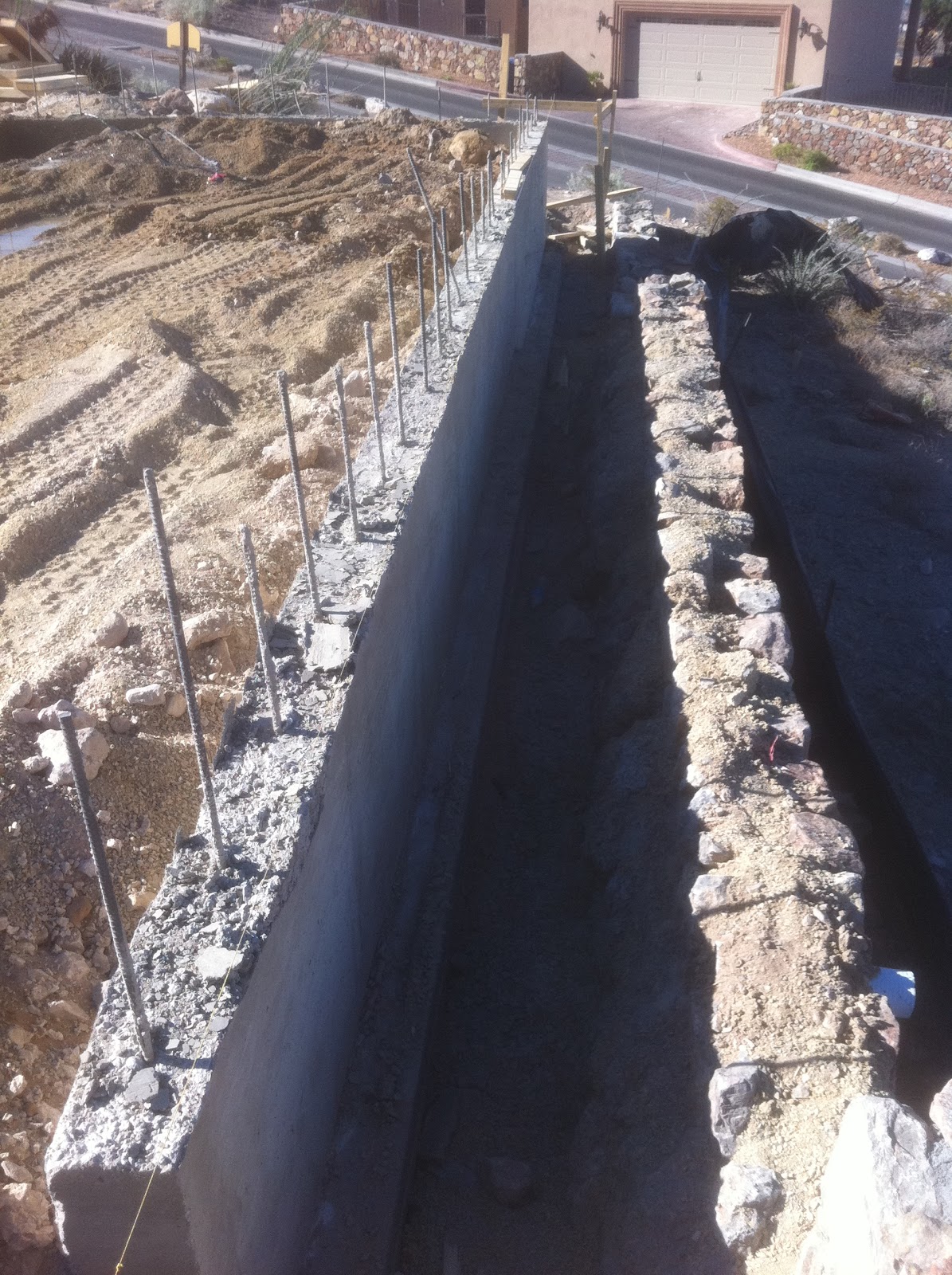Stockton Residence: Stem Wall Complete - Foundation Forms Started