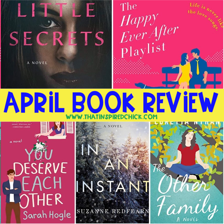 APRIL BOOK REVIEW! | 2020 | That Inspired Chick