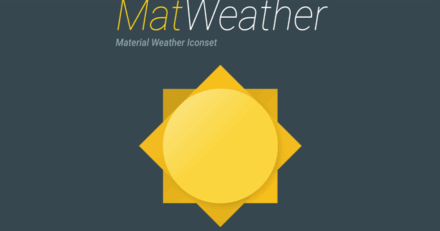 My Works: MatWeather [ Material Weather Icon-set ] PNGs, SVGs and Zooper