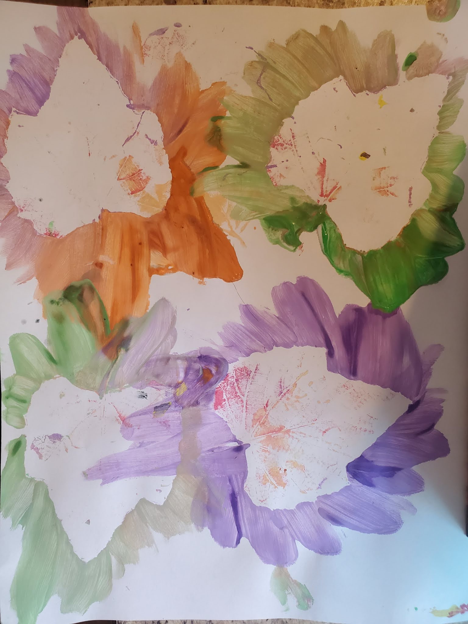 Nature Stamping- A Simple Nature Craft for Kids