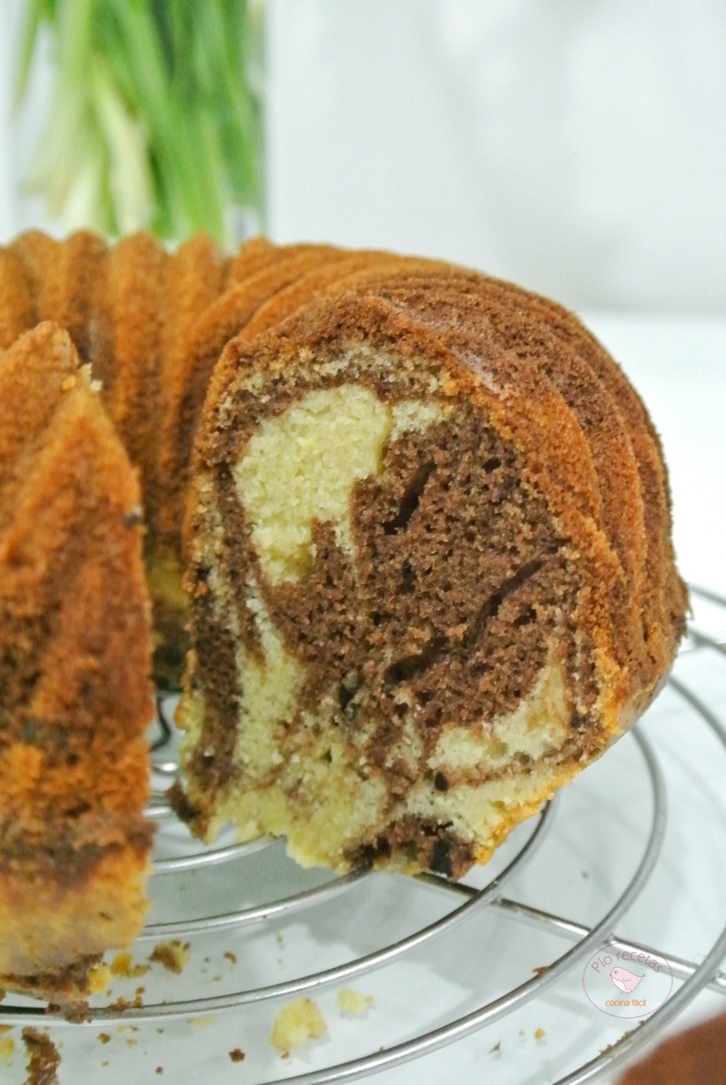 Bizcocho marmolado | Pío Recetas