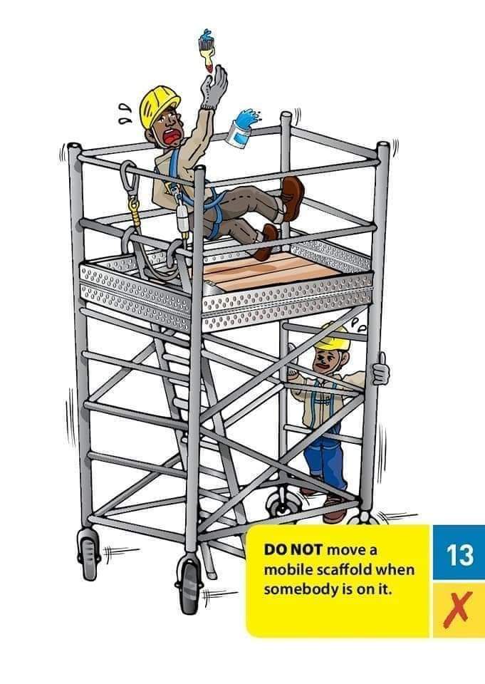 HSE Insider : 3 - WORK AT HEIGHT PRECAUTIONS - PICTORIAL TRAINING ( 3 )