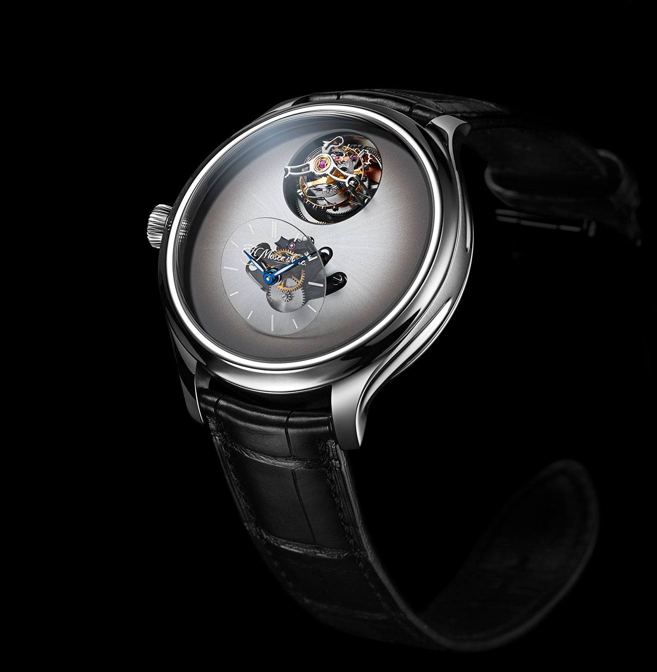 H. Moser x MB&F Endeavour Cylindrical Tourbillon and MB&F × H. Moser ...