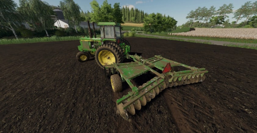 FS19 Old JD Disk Harrow - FS 19 & 22 USA Mods Collection