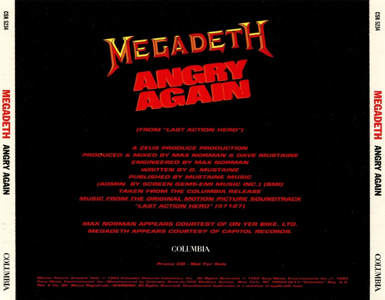 Cries from the Quiet World: Megadeth "Angry Again (Single & Video)"