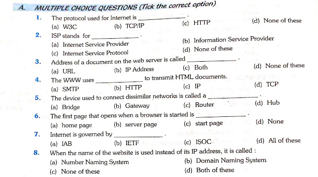 Q & A Chapter 1 | Internet Basics | Class 10 CBSE | Computer Application