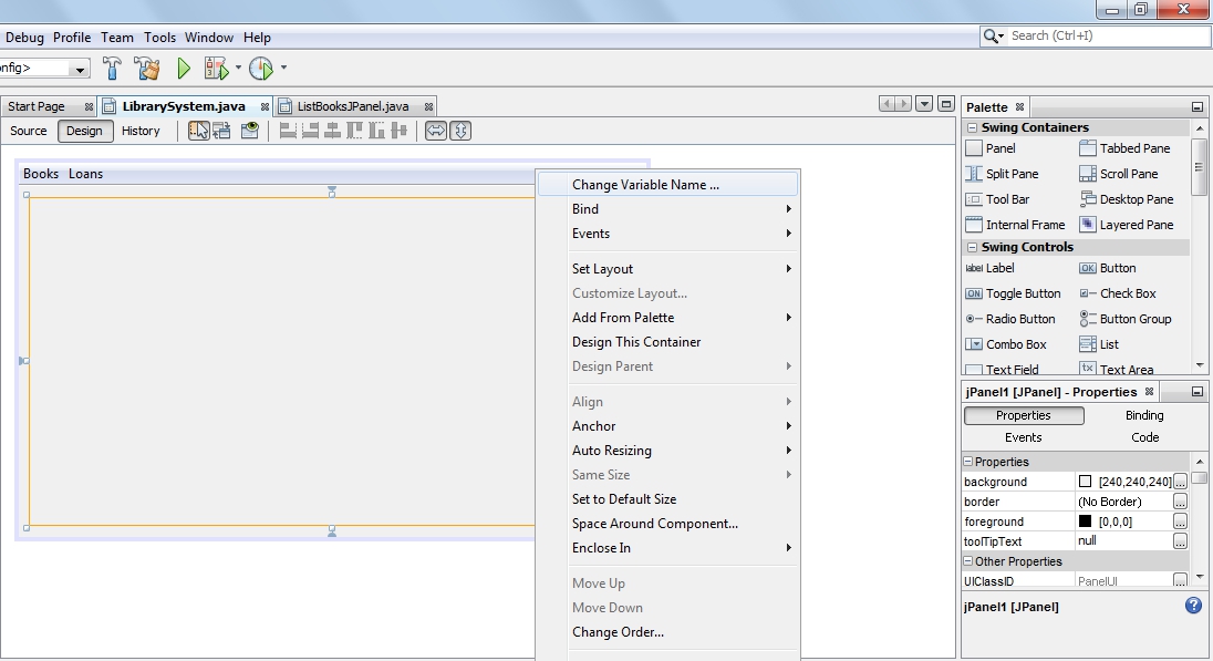 Practical Software: Example of Java Swing desktop application without ...