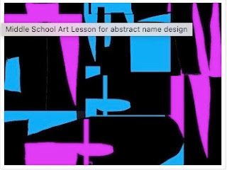Art Sub Lessons: 5 Back to School Art Sub Plans - Name Designs