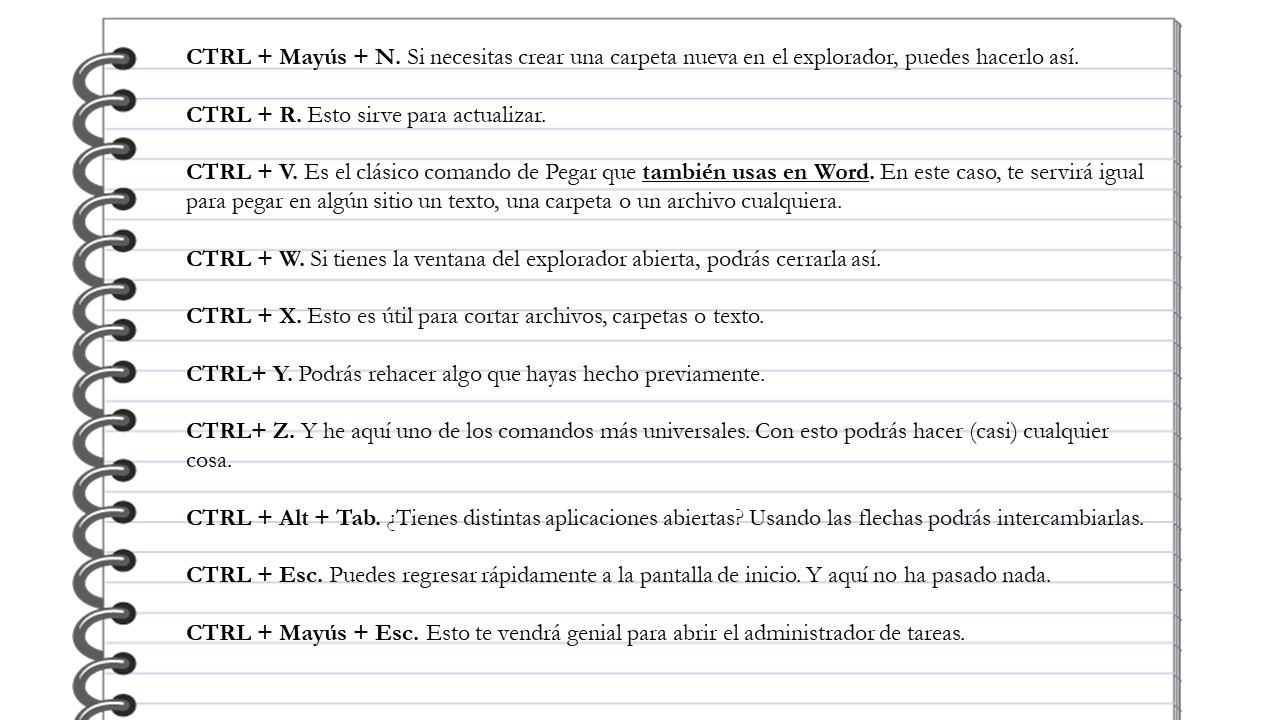 Utilidades de la tecla Control de nuestro Pc 'Ctrl