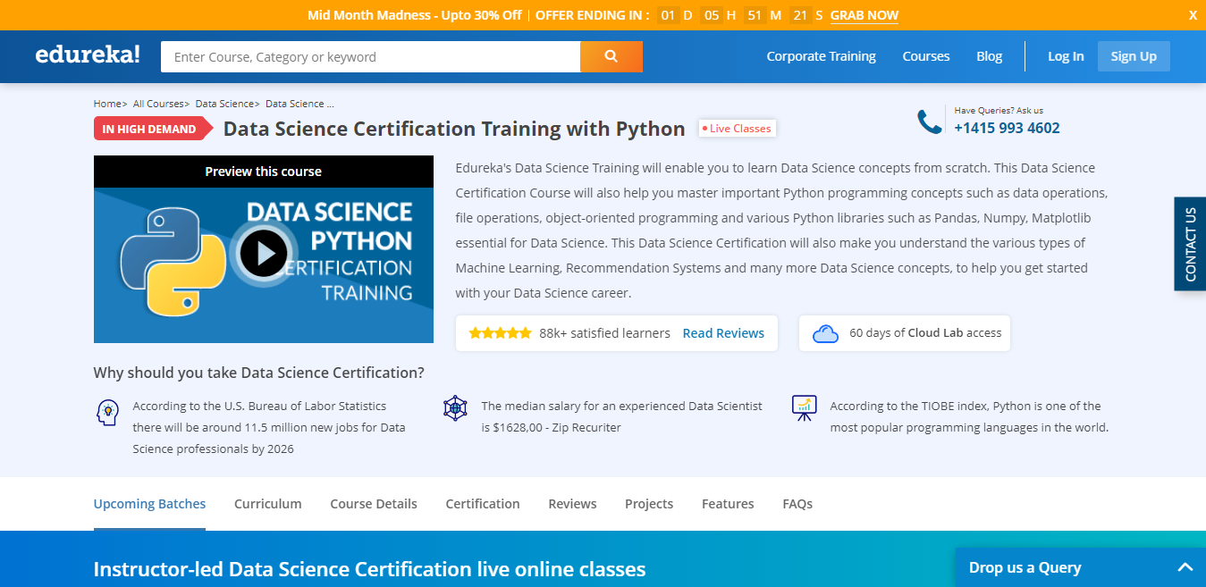 IN HIGH DEMAND :- Data Science Certification Training with Python ...