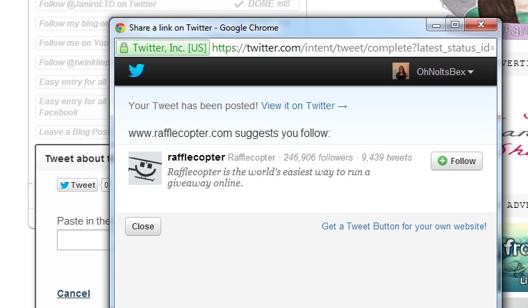 How to use Rafflecopter - A guide to entering blog giveaways - Futures