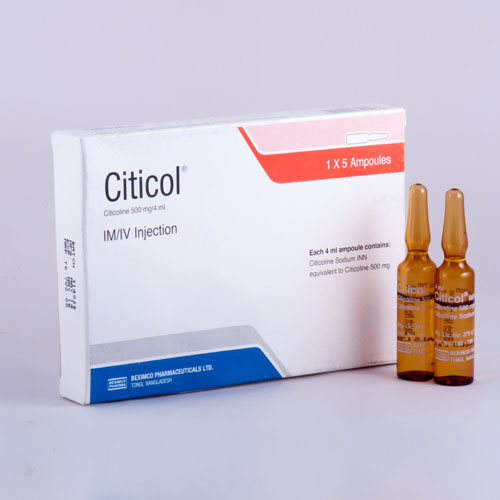 Citicol, (Citicoline 500mg/4ml injection) | W.W Medical Information