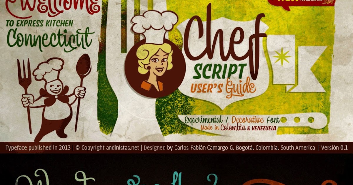 Fonts Premium: Font Family Chef Script