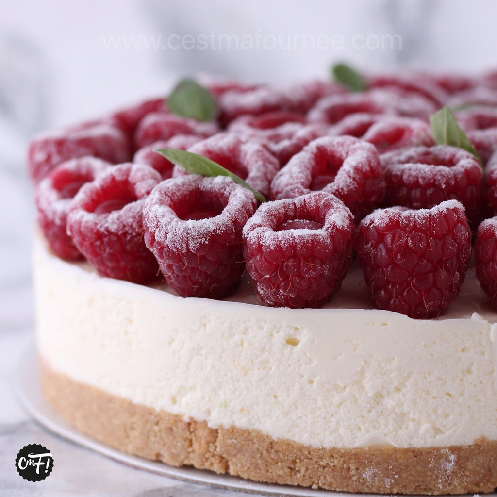 Le cheesecake framboise basilic