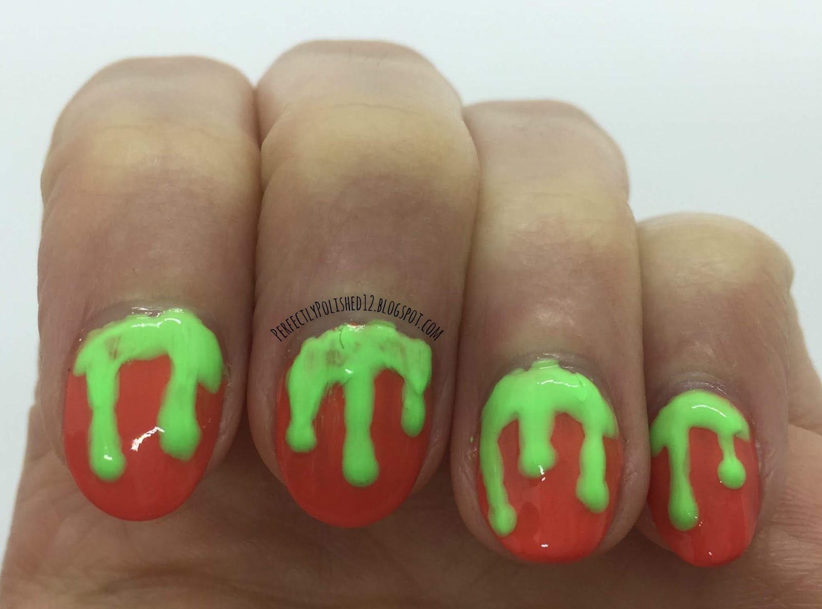 Perfectly Polished 12: Nickelodeon Slime Drip Nails