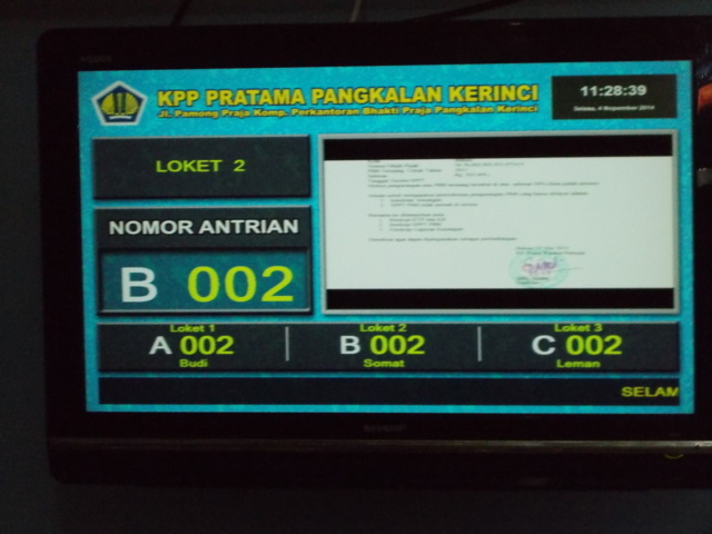 Mesin Antrian Kirana Gold Standar ~ KIRANA TEKNIK PEKANBARU