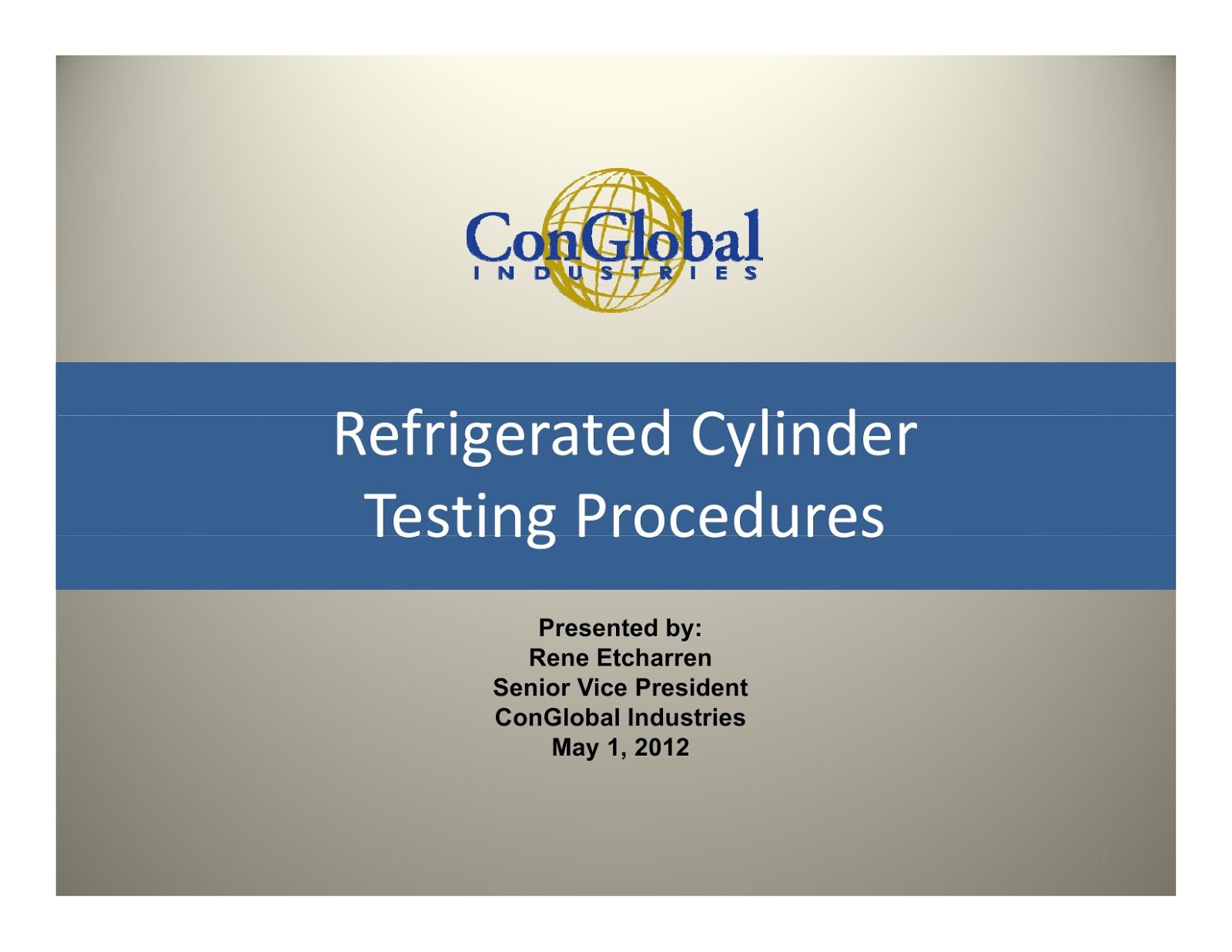 3. Refrigerated Cylinder Testing Procedures