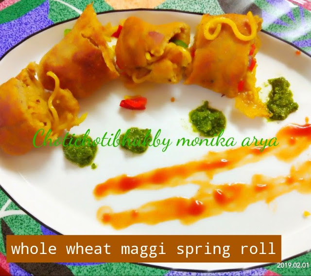 Whole Wheat Maggi Spring Rolls
