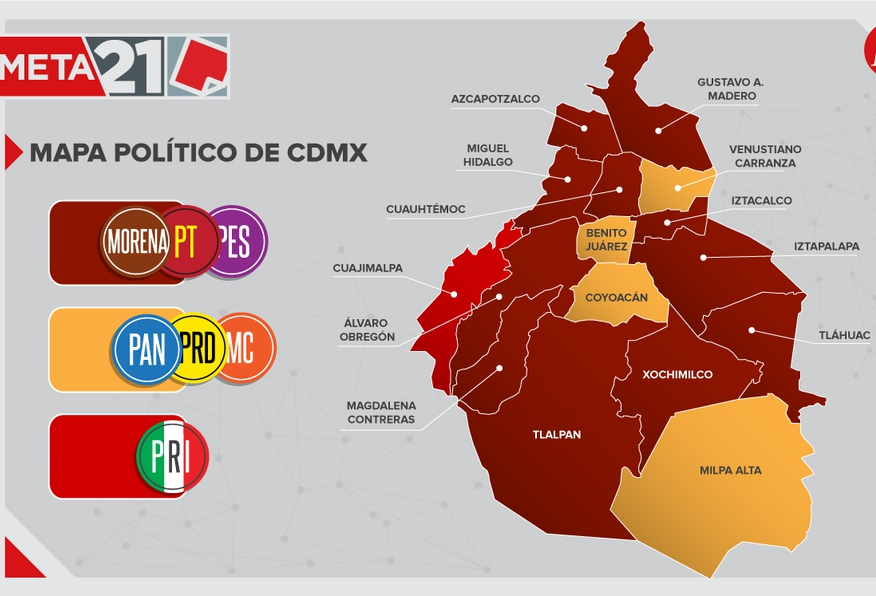 El mexiquense Hoy: CDMX rumbo a elecciones 2021, así es el mapa político