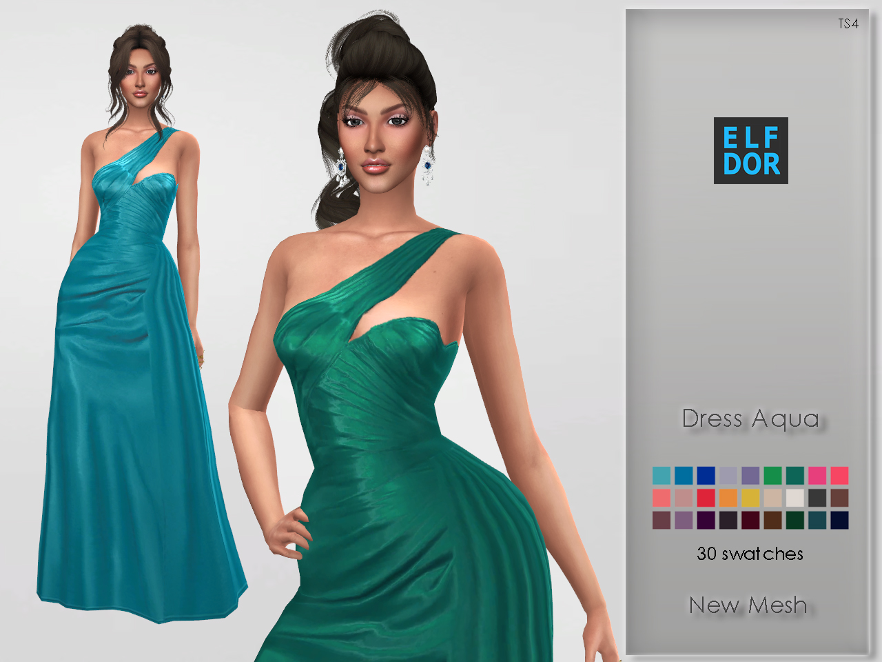 Dress Aqua - ELFDOR