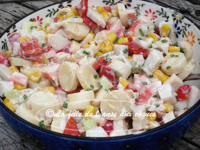 La fille de l'anse aux coques: SALADE DE GOBERGE ET DE CŒURS DE PALMIER