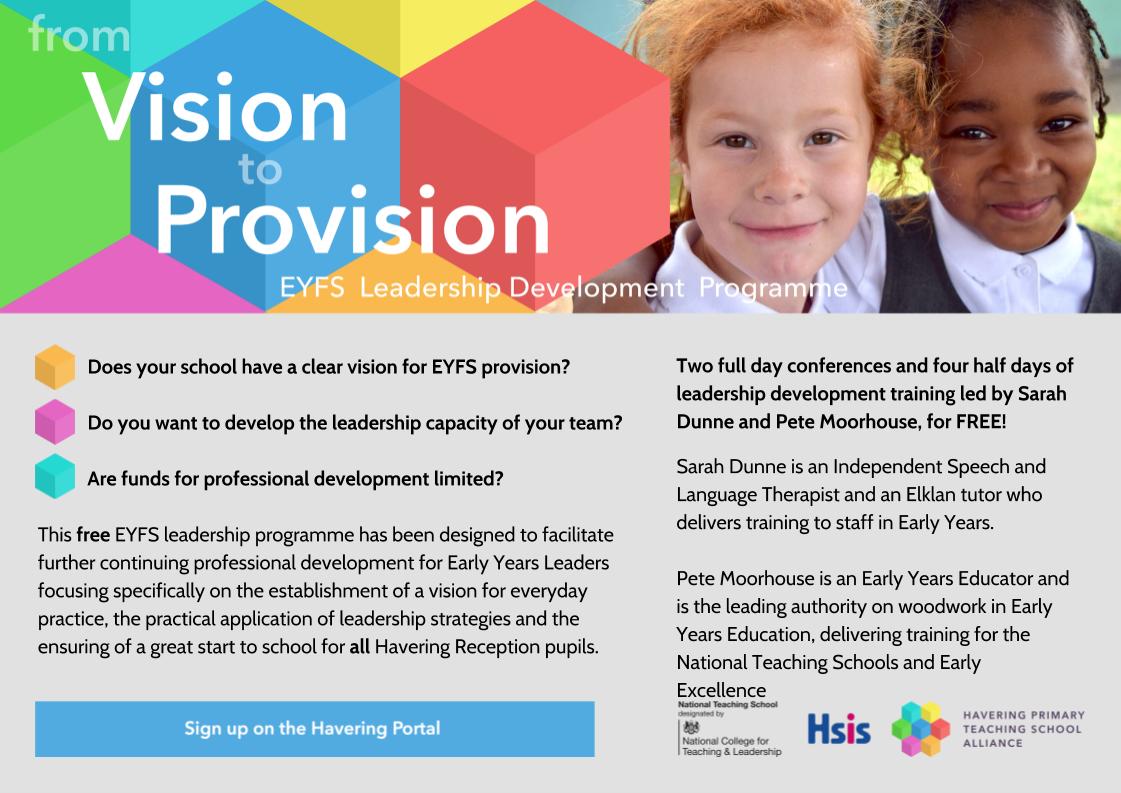Havering Primary Teaching School Alliance: Vision to Provision - Day 6 ...