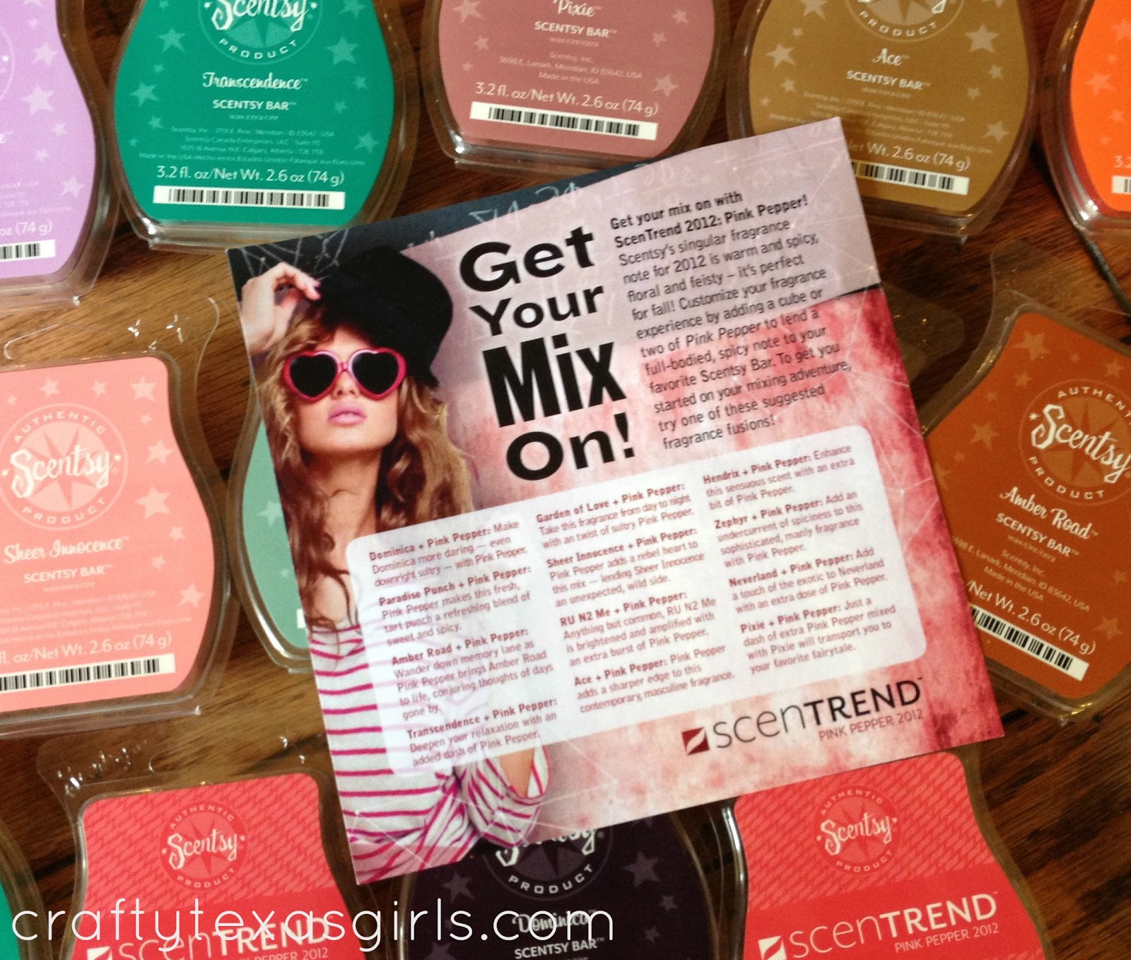 Crafty Texas Girls: Scentsy Scent Trend 2012 Challenge & a Giveaway