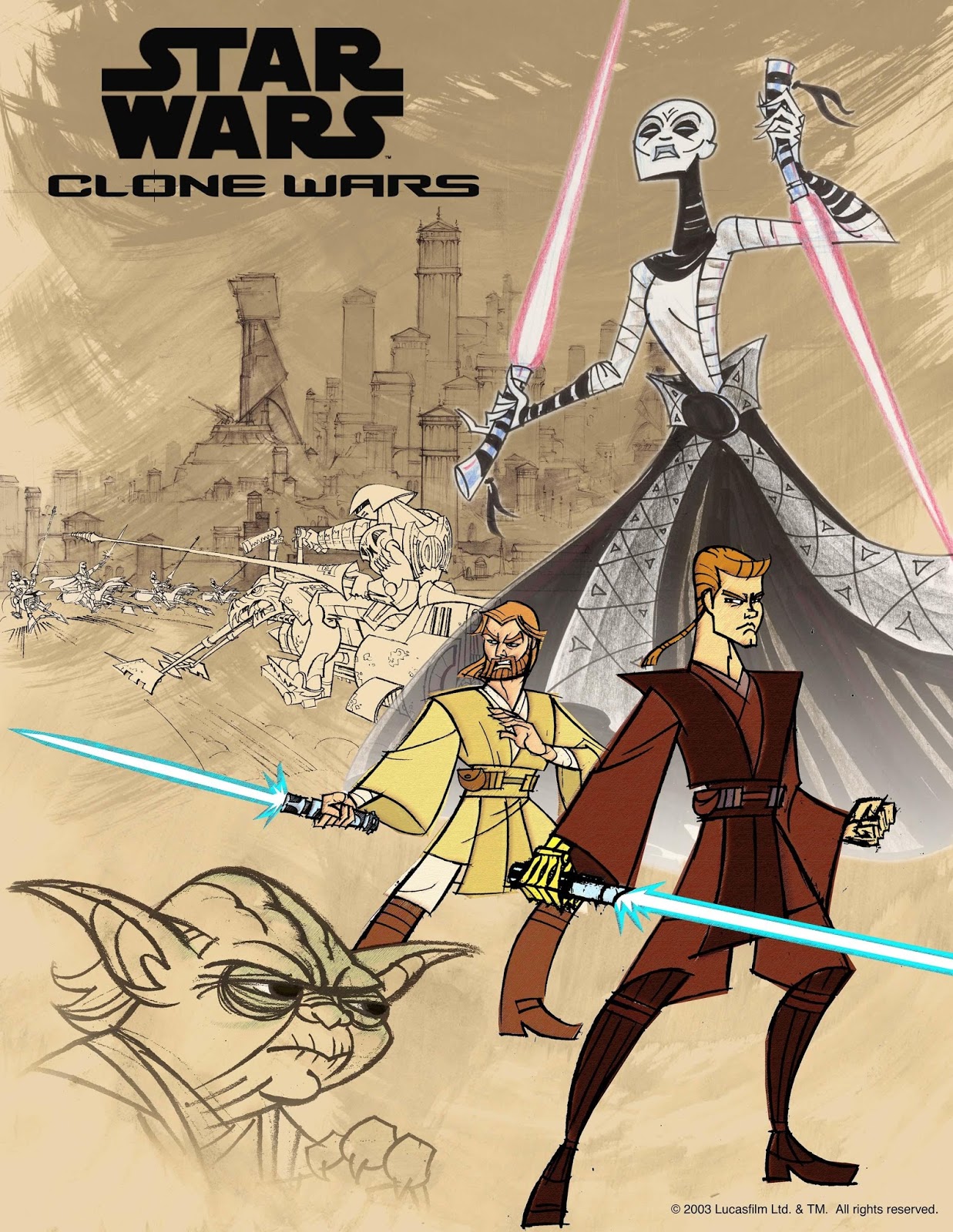 Yo me bebo tu batido: Tu blog de cine: Star Wars: Clone Wars (2003)