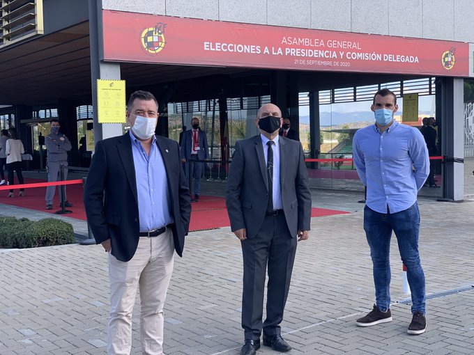 Pablo Burillo, está en la Asamblea de la RFEF para elegir presidente