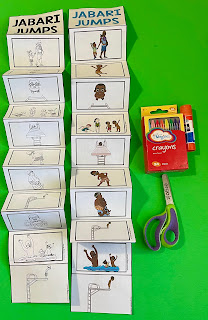 JABARI JUMPS SEQUENCING BOOK CRAFT ~ Book Units by Lynn