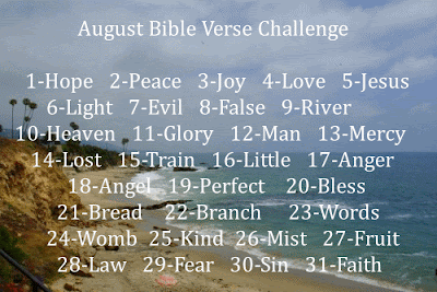 Life is Good : ): August Bible Verse Challenge - Little