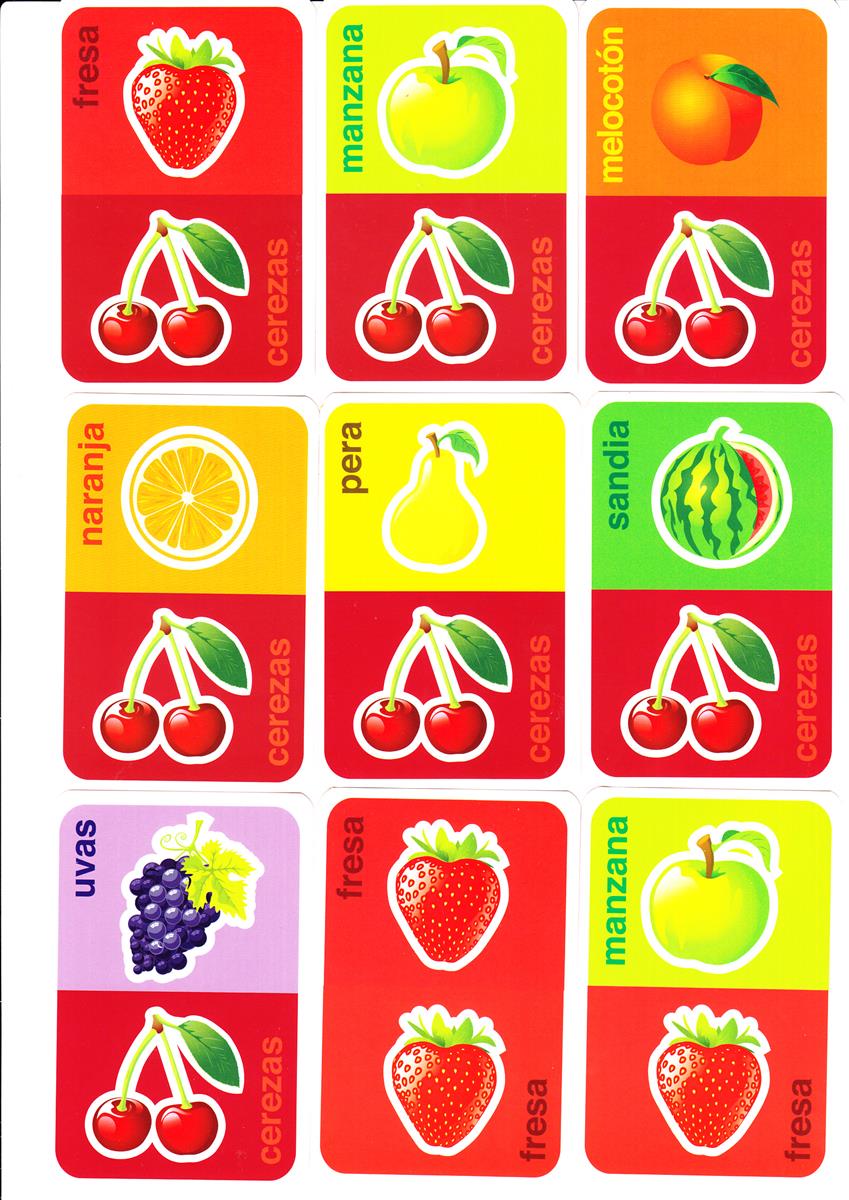 Barajas y Naipes: Dominó Frutas