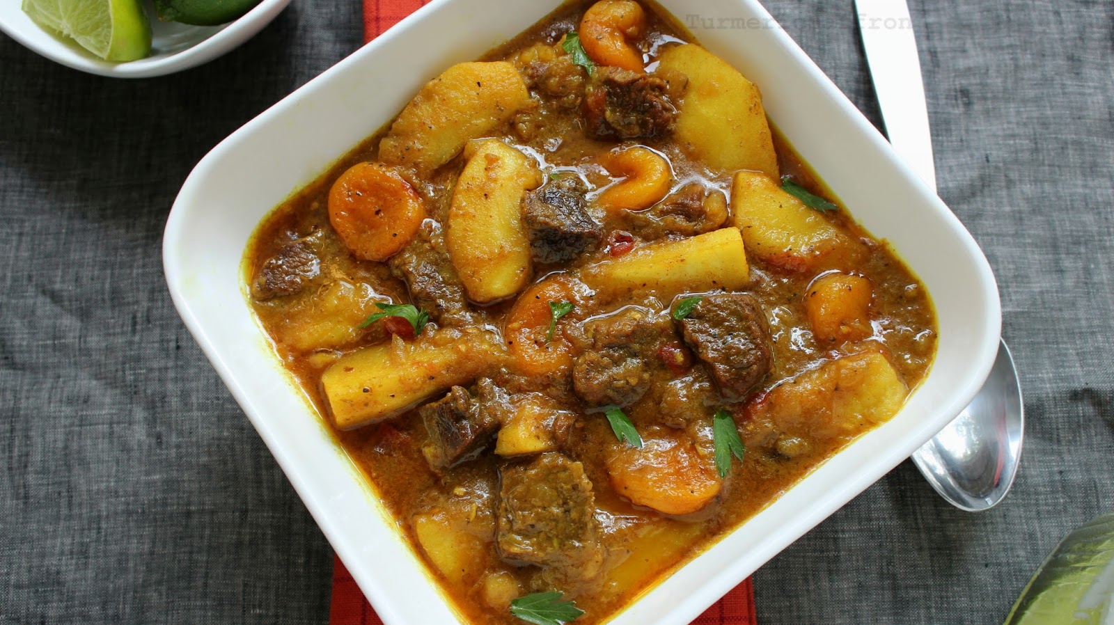 Turmeric & Saffron: Khoresh Sib o Gheysi - Persian Apple Stew with ...