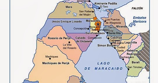 Bienvenidos al Blog del Edo. Zulia: Mapa Del Estado Zulia