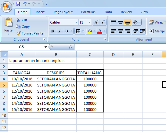 Penggunaan Format Cell pada Excel 2007. - Teknik Informatika