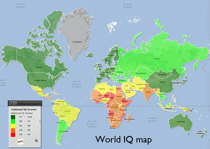 Rahvuslane: Maailma IQ kaart