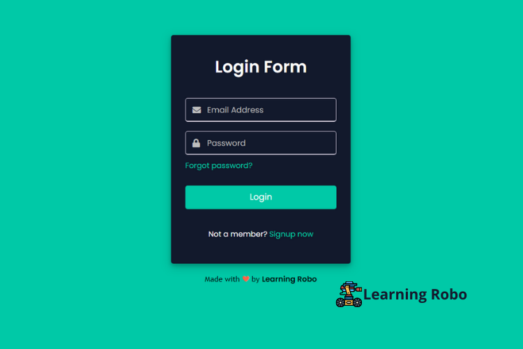 Login Form Validation using HTML, CSS & JavaScript Login Form Validation using HTML, CSS & JavaScript