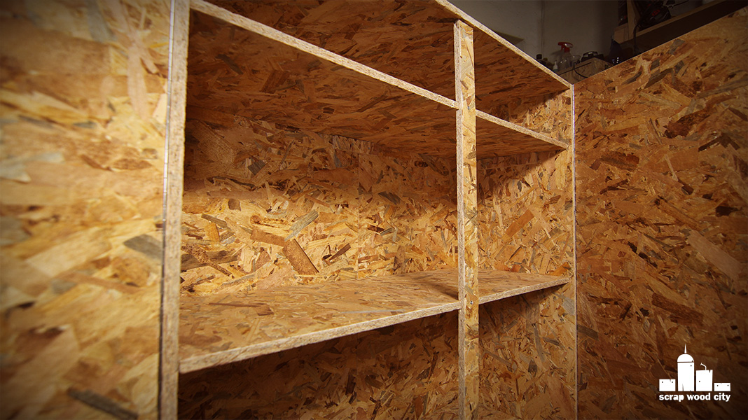 scrap wood city: Make a simple DIY rolling cabinet out of OSB