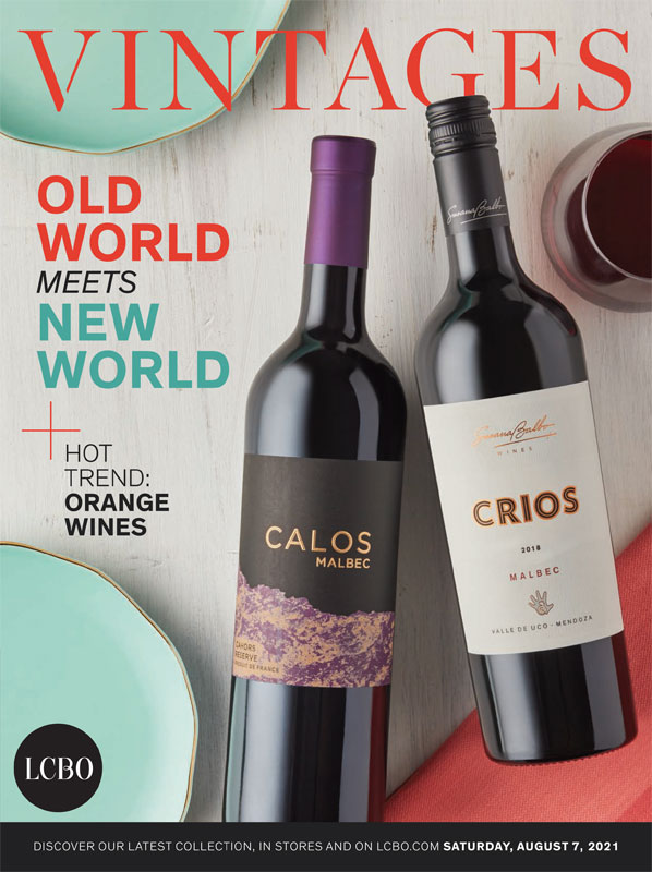 August 7, 2021 LCBO VINTAGES Release Wine Picks: Old World Meets New ...